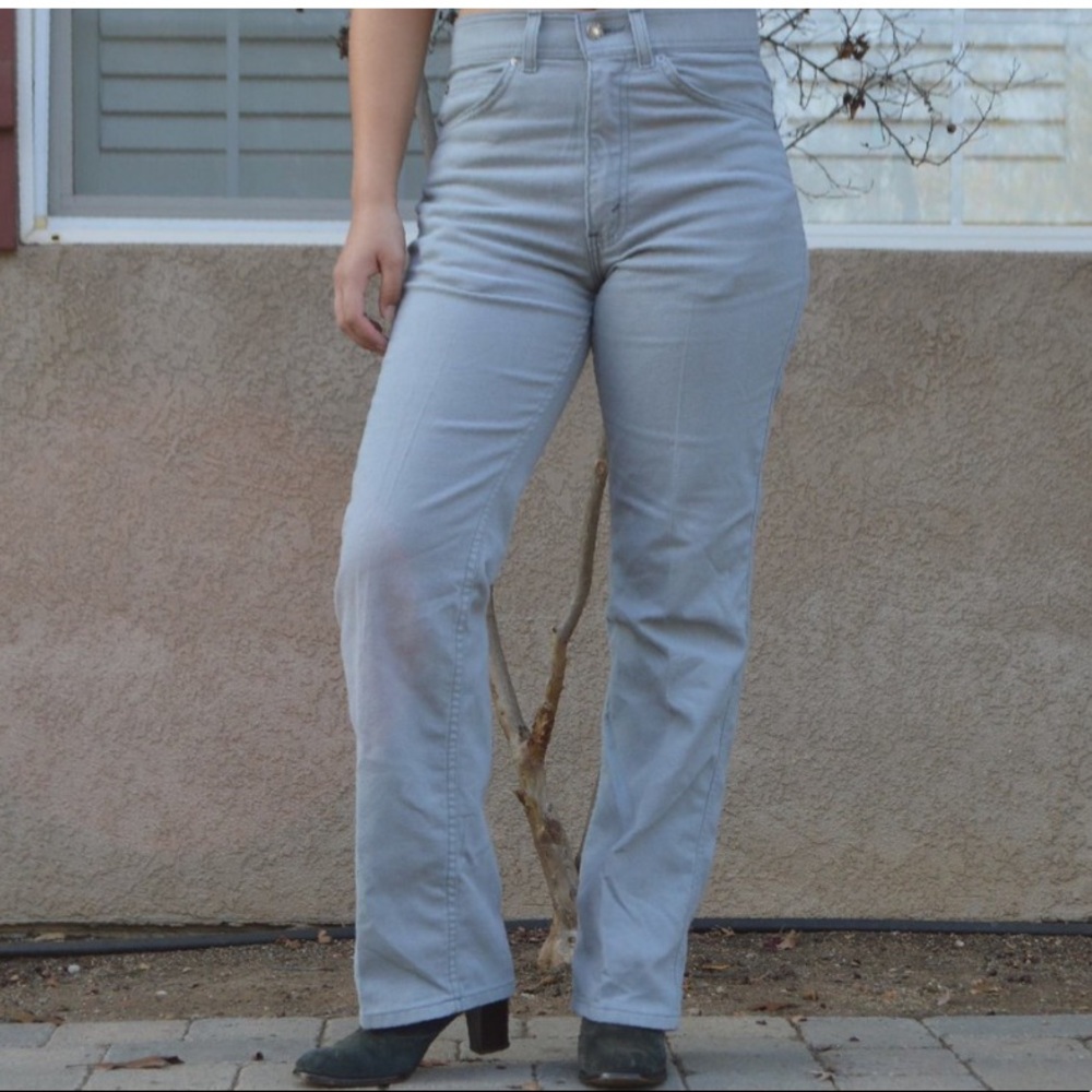 Rare Vintage 1970s Silver Tab Flare Levis 28 29 - Gem